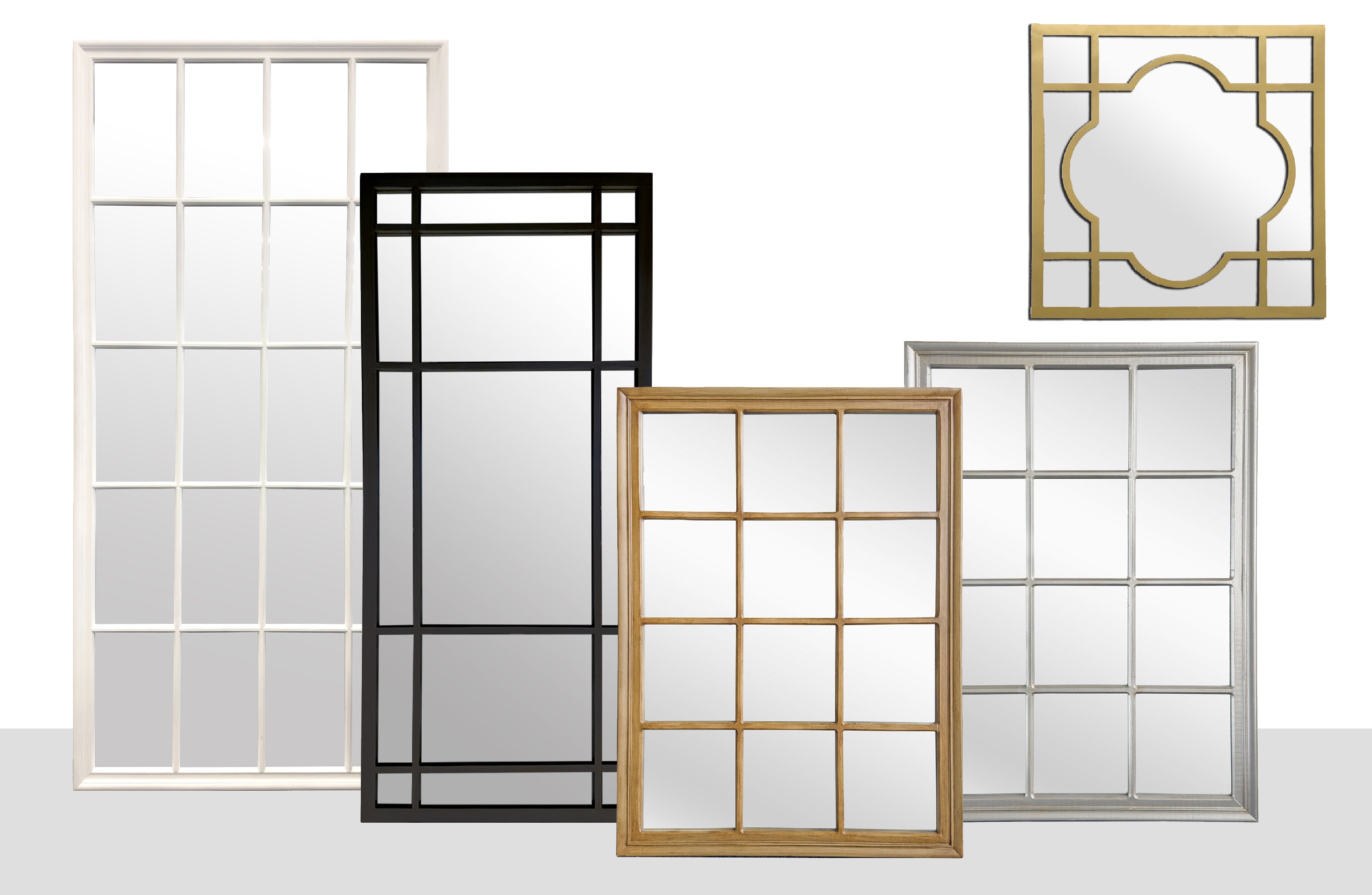 Hampton's Window Style Mirrors Range - 4 Sizes Available – Elegant ...