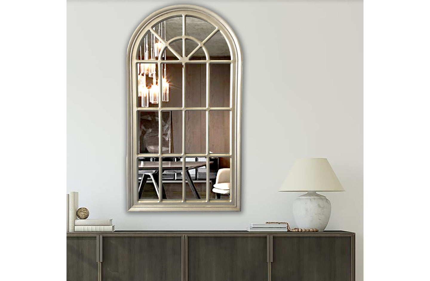 Hamptons Arch Window Style Mirrors Range - 4 Sizes Available – Elegant ...