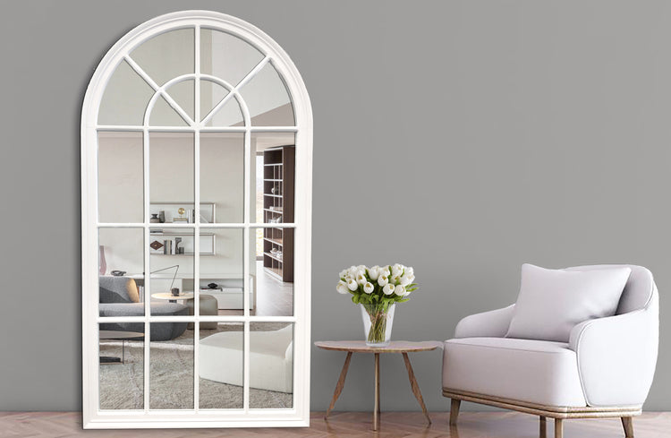 Hamptons Arch Window Style Mirrors Range - 4 Sizes Available – Elegant ...